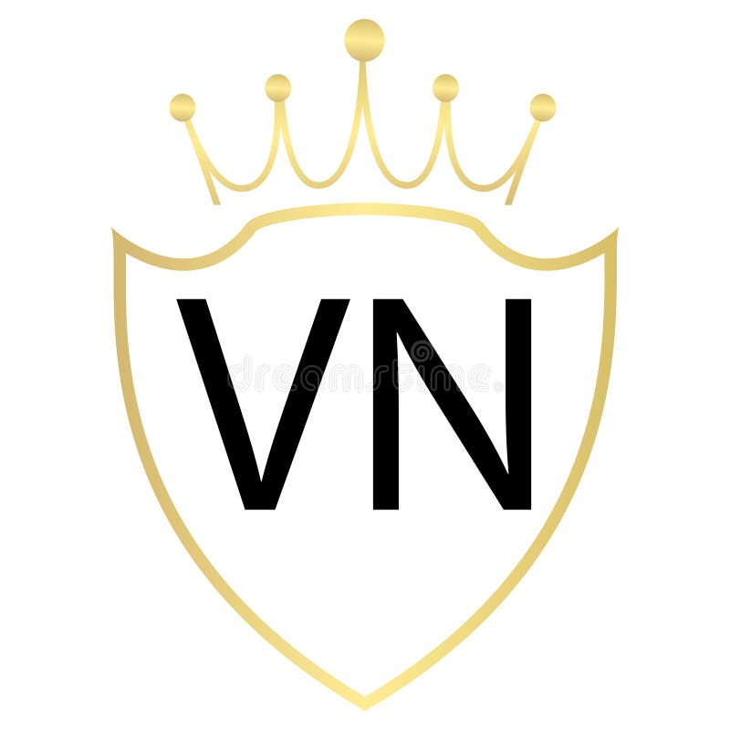 VN Letter Logo Design with Simple Style Stock Vector - Illustration of ...
