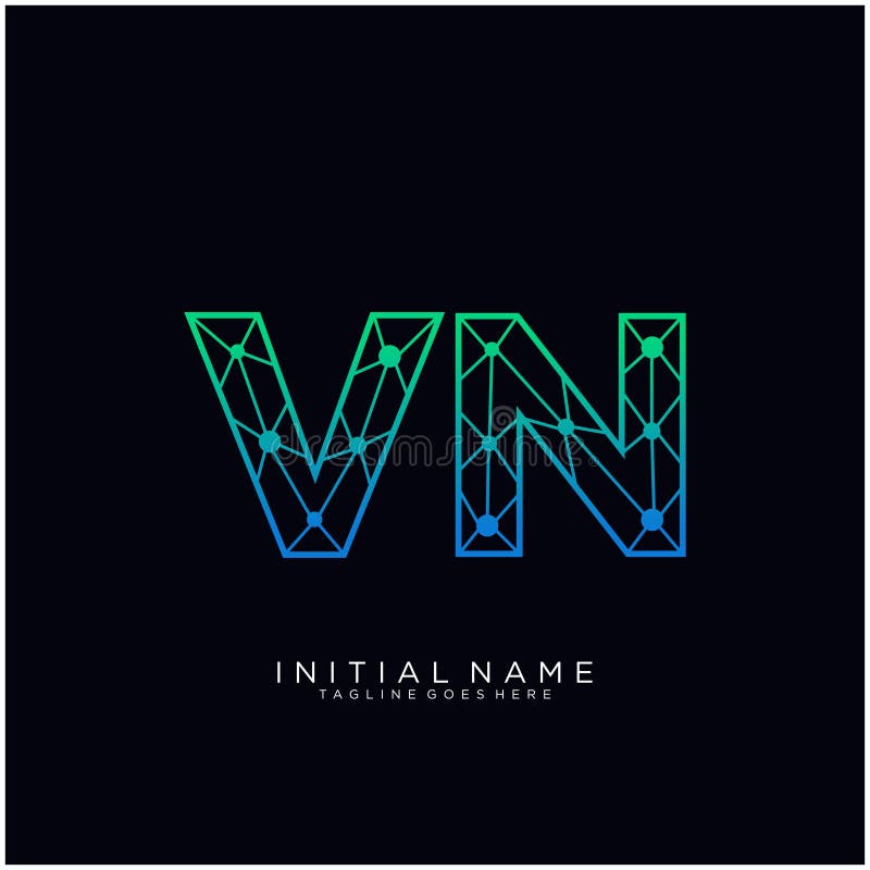 VN Letter Logo Icon Design Template Elements Stock Vector ...