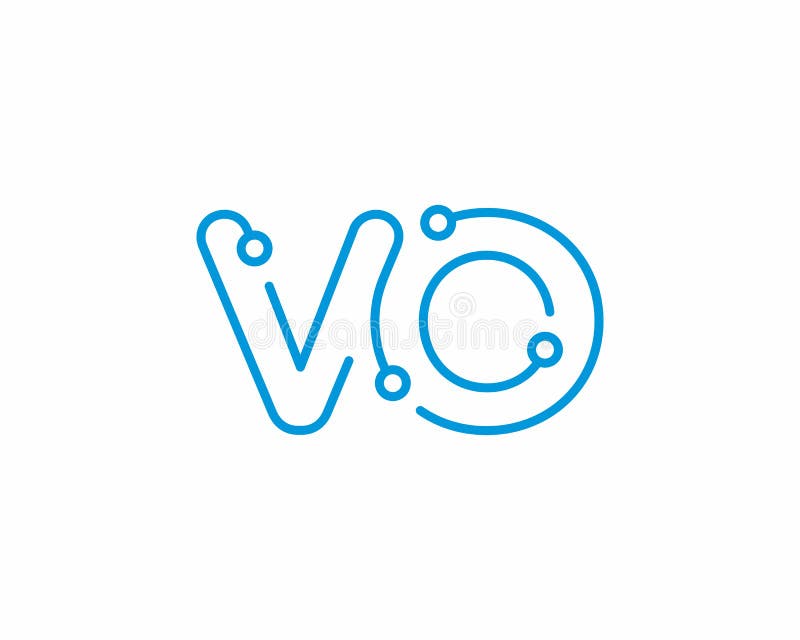 VO Letters, Electronic Circuit, Technology Logo Design Vector 001 Stock ...