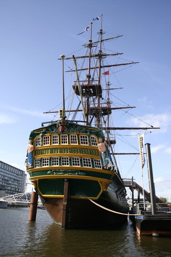 VOC ship 2 stock image. Image of clouds, ship, nemo, jury - 2389593