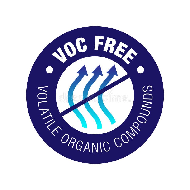 VOC - Volatile Organic Compounds Vector Badge Icon Stock Vector ...