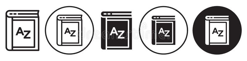 Vocabulary Icon Vector Set Collection for Web Stock Vector ...