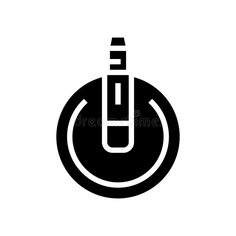 Vocal Mic Microphone Glyph Icon Vector Illustration Stock Vector ...