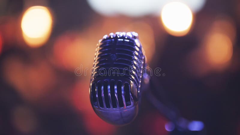 Vocal Microphone in Night Club Editorial Image - Image of concert ...