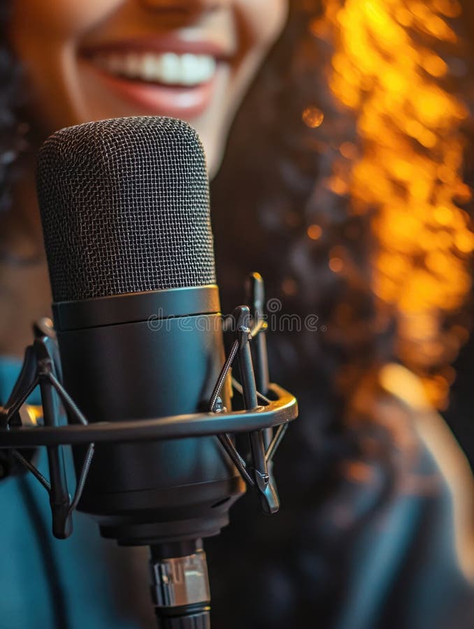 Vocal Studio: Professional Singer S Microphone and Recording Equipment ...