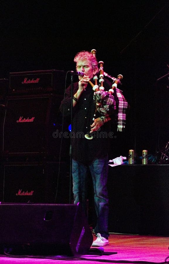Vocalist Dan Mccafferty Playing Bagpipes Editorial Photo - Image of ...