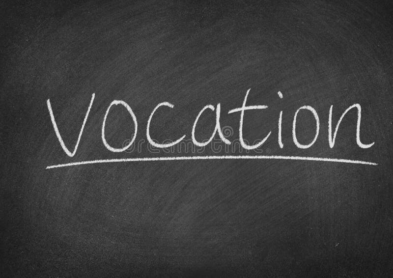 Word Vocation Write On White Sand Stock Image - Image of coast, glasses ...