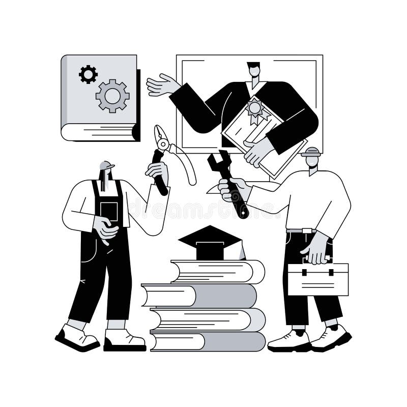 Vocational Education Abstract Concept Vector Illustration. Stock Vector ...