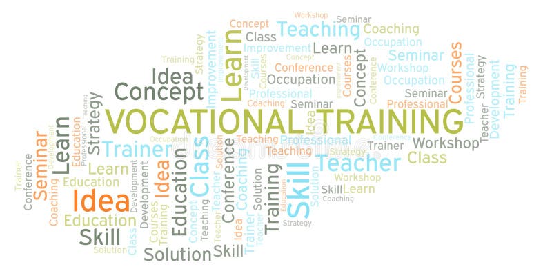 Vocational Training Word Cloud. Stock Illustration - Illustration of ...