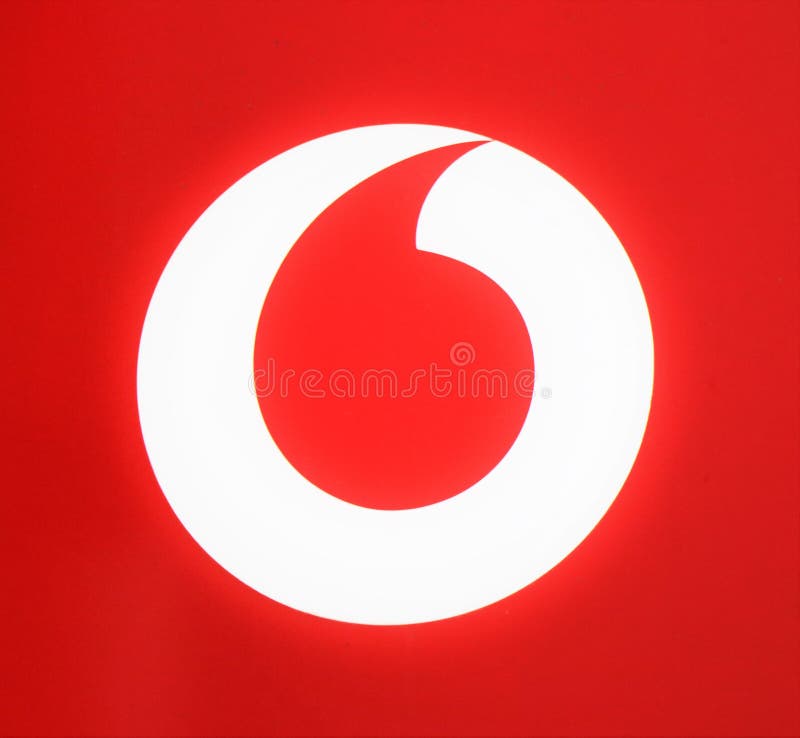 Vodafone Logo Advertising Sign Editorial Image - Image of chain, blue ...