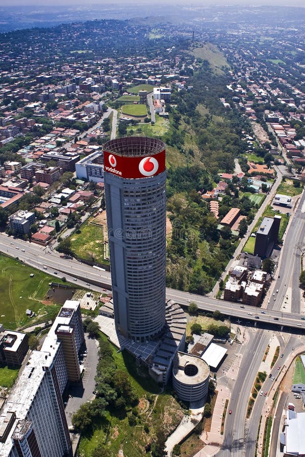 Vodacom Ponte - Blue Vodacom Signage Editorial Photography - Image of ...