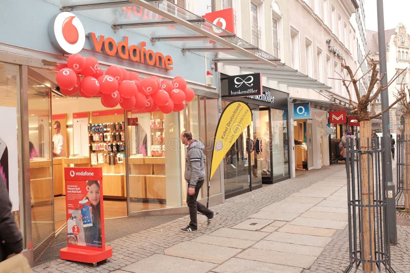 Vodafone shop editorial stock image. Image of people - 34609609