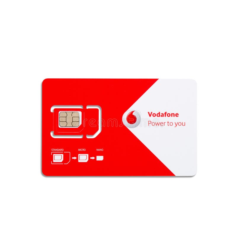 Vodafone Sim Card Front View Editorial Photo - Image of hotspot, inside ...