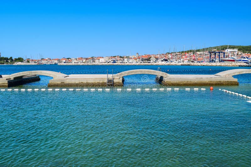 The Vodice cityscape stock photo. Image of europe, dalmatia - 140802826