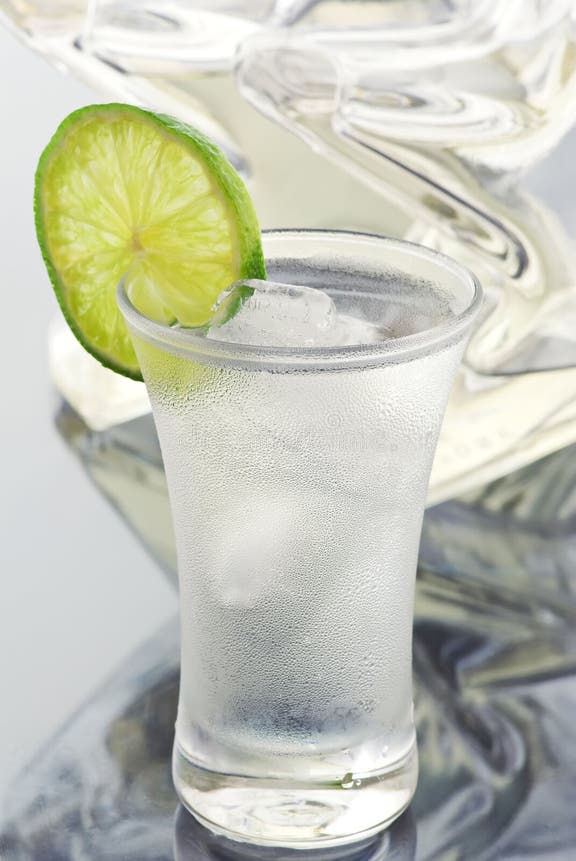 Vodka stock photo. Image of reflection, short, cold, jigger - 10526464