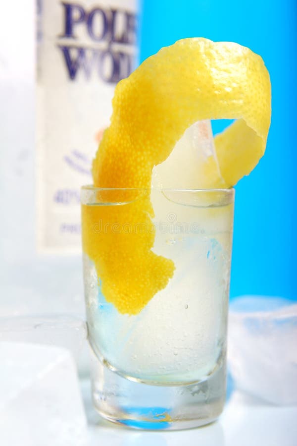 Vodka stock photo. Image of water, lemon, beverage, drops - 465358