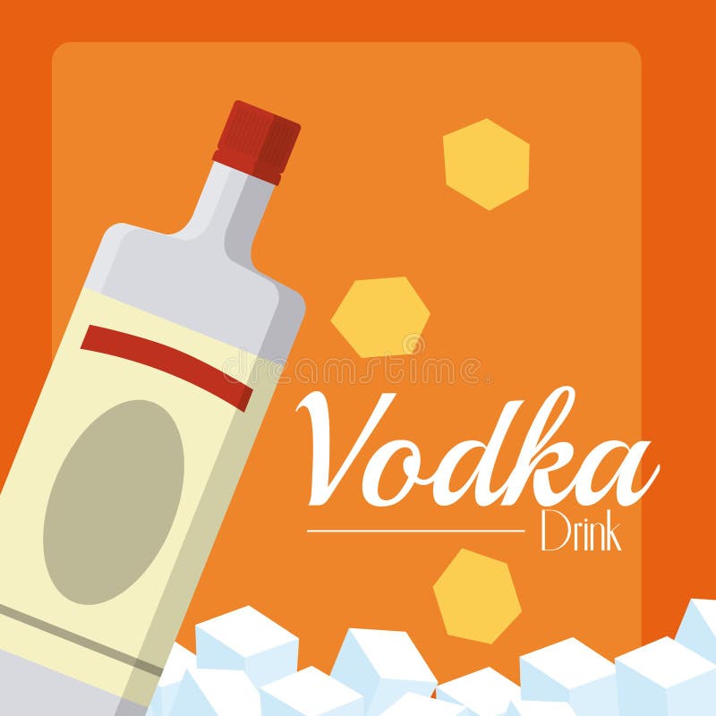 Vodka drink concept stock vector. Illustration of cool - 119841862