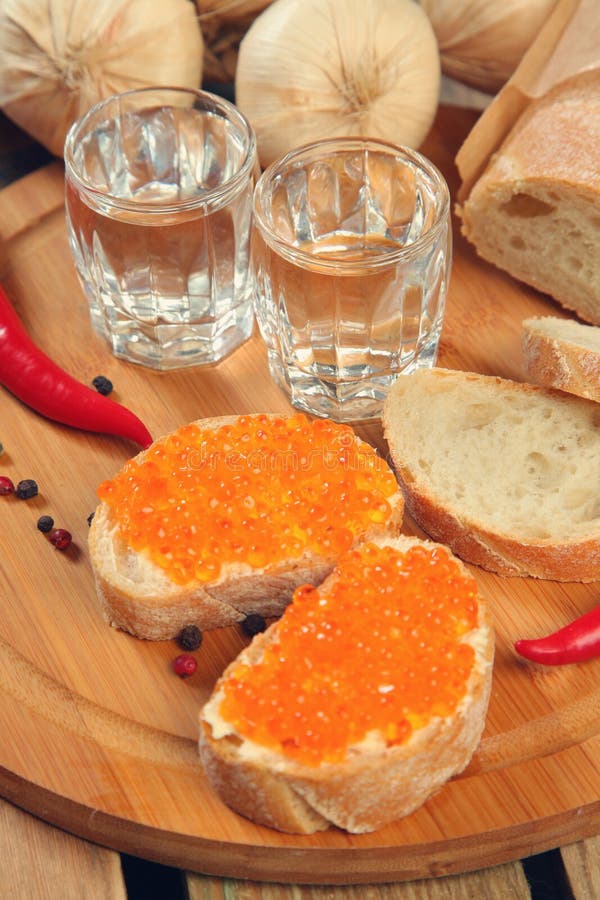 Vodka and caviar stock image. Image of heap, gourmet - 40645355