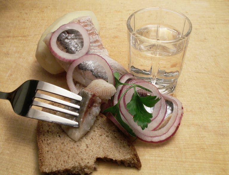 Vodka and cold collation stock image. Image of vegetable - 3717261