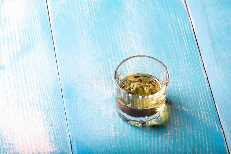 Vodka in a Glass on the Table Stock Image - Image of hard, drop: 121573347