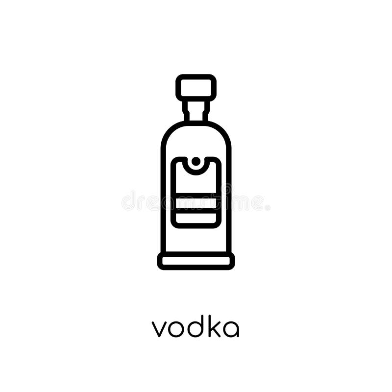 Vodka Icon from Drinks Collection. Stock Vector - Illustration of drink ...