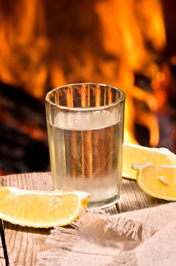 Vodka stock photo. Image of hard, binge, lemon, freshness - 30485132