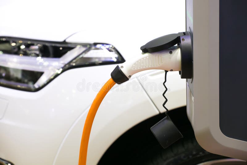 Voeding Voor Het Elektrische Auto Laden Elektrische Auto Die St Laden ...