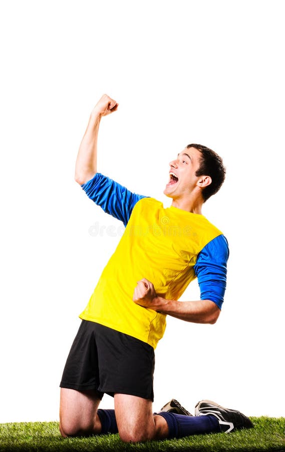 Voetballer stock afbeelding. Afbeelding bestaande uit soleerd - 33514657