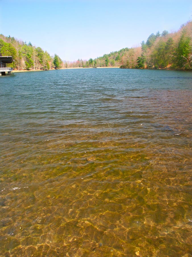 Lake Trahlyta Falls Landscape Georgia Stock Photo - Image of ecological ...