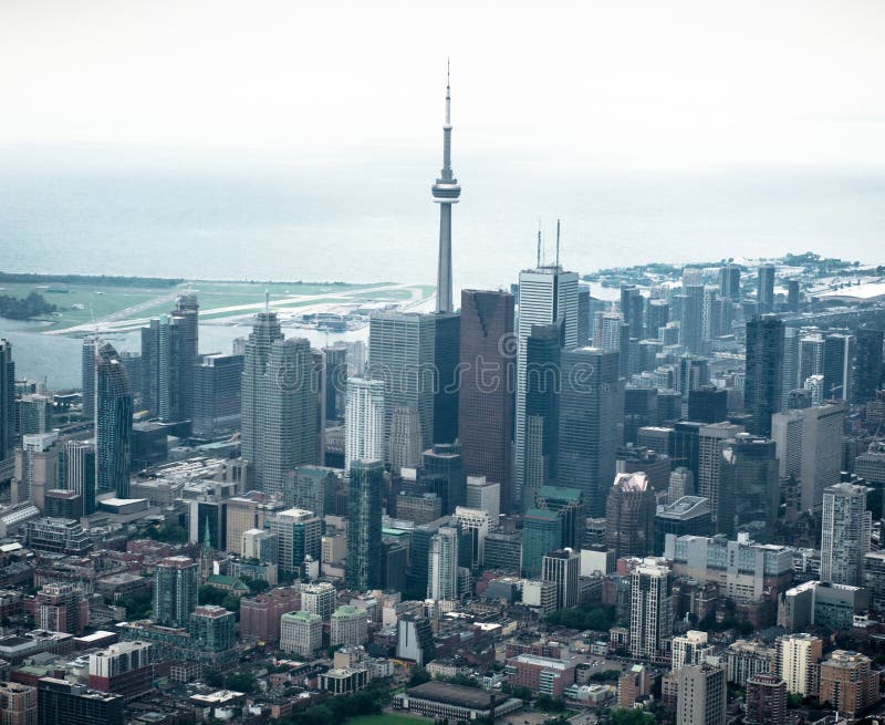 Toronto Stadtbild, Blick Von Oben, Stadt Toronto, Kanada. Die Stadt ...