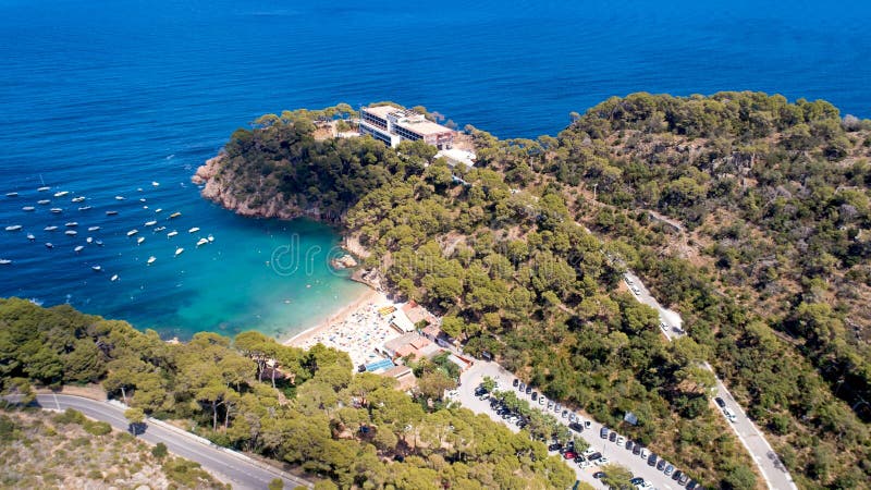 Bucht-Strand Begur Spanien stockbild. Bild von costa - 44970397