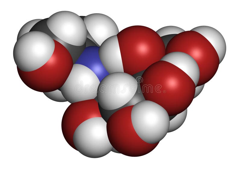 Voglibose Diabetes Drug Molecule. Skeletal Formula. Stock Illustration ...