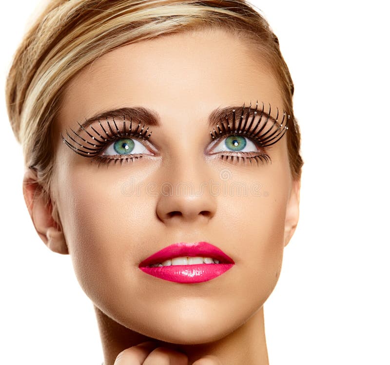 Vogue long lashes stock photo. Image of artistic, long - 20353004