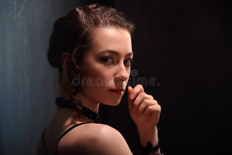 Vogue Style Portrait of Beautiful Delicate Woman Stock Image - Image of ...