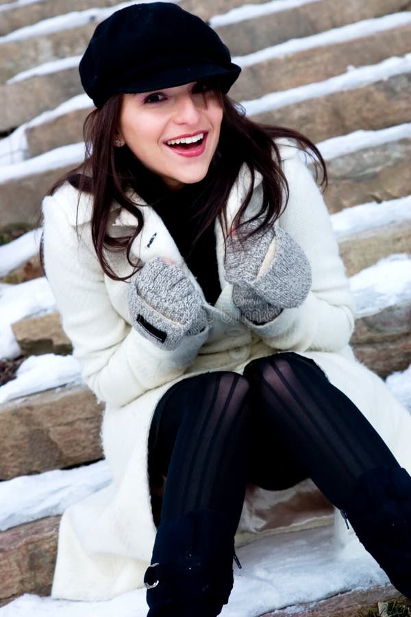 Vogue in the winter stock image. Image of stare, vogue - 2342897