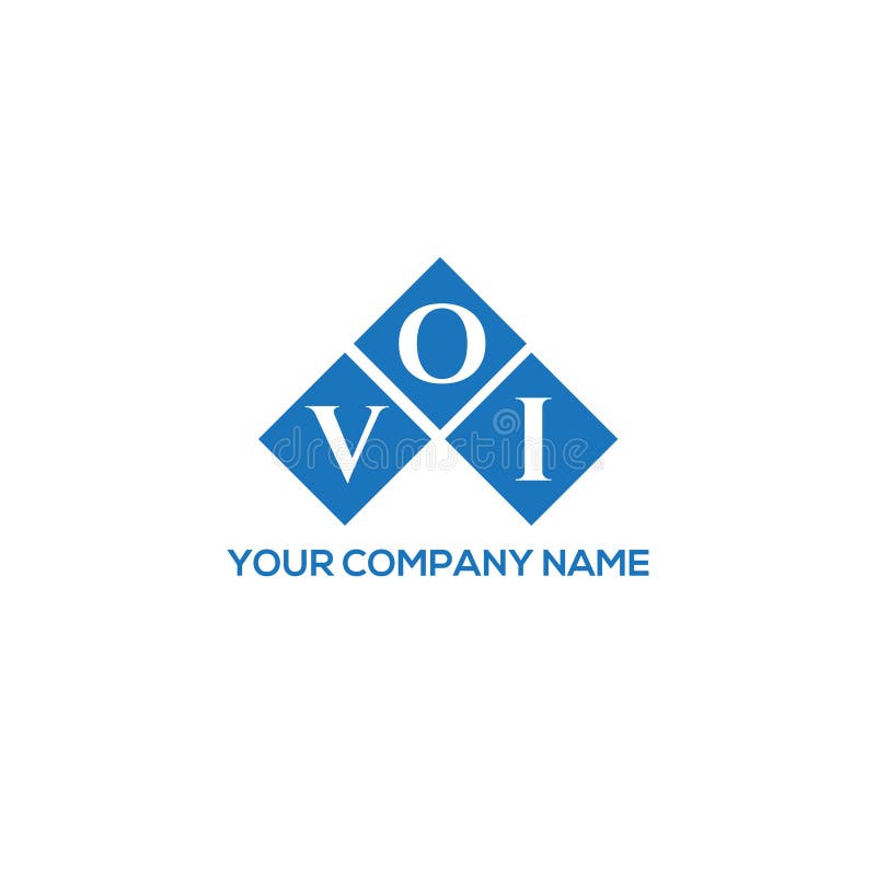 VOI Letter Logo Design on WHITE Background. VOI Creative Initials ...