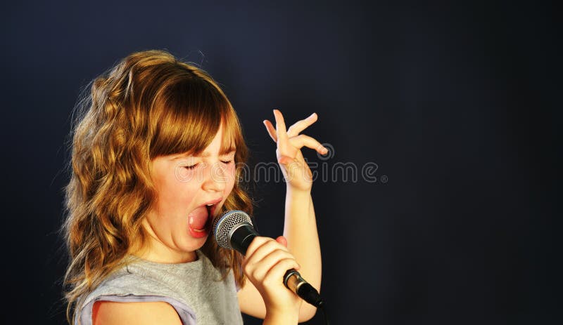 Voice stock image. Image of musician, happy, girl, performer - 24609893