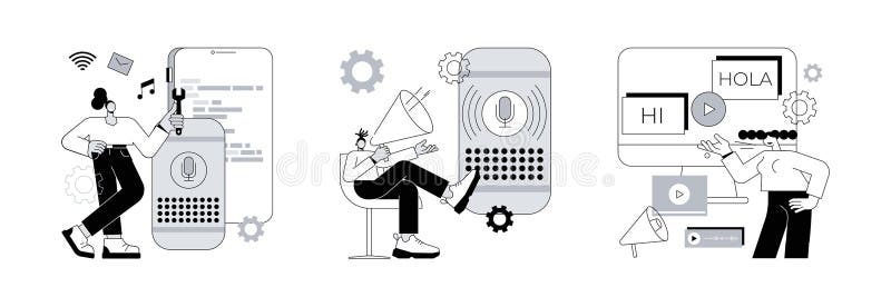 Voice Translation Stock Illustrations – 1,280 Voice Translation Stock ...