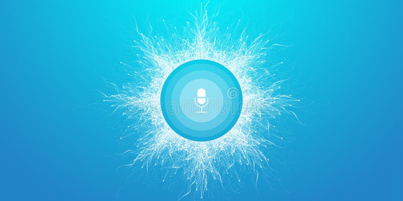 Voice Assistant Concept Vector Sound Wave Voice And Sound Recognition Equalizer Wave Flow