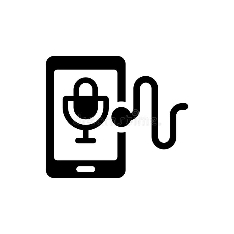 Voice assistant icon stock vector. Illustration of vector - 224209347