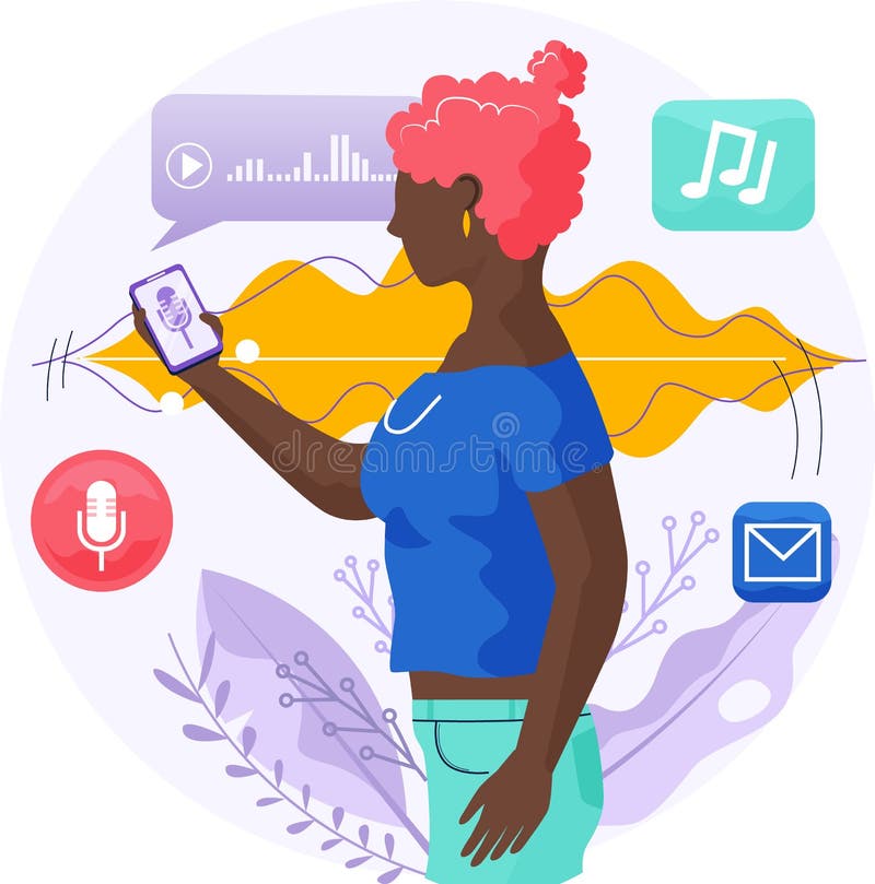 Speaker Recognition, Vote Controlled Smart Speaker. Woman Voice ...