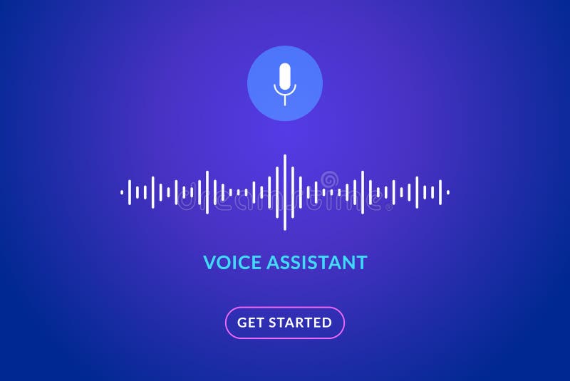 Voice Assistant Soundwave Illustration. AI Assistant Conversation Sound ...
