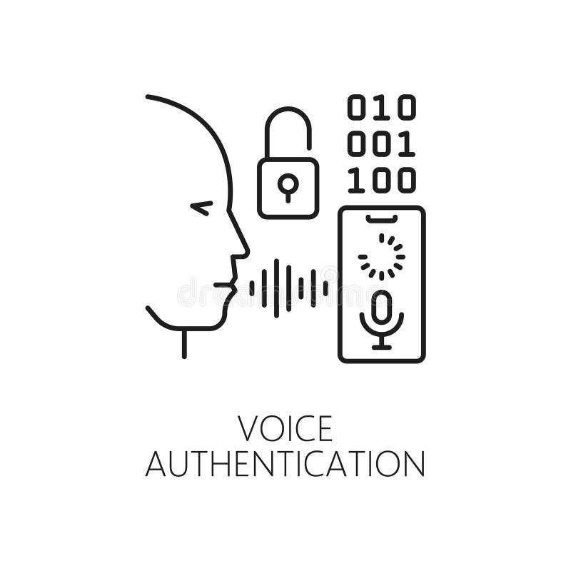Voice Authentication Icon Biometric Identification Stock Vector ... Voice Authentication Icon Biometric Identification Stock Vector ...