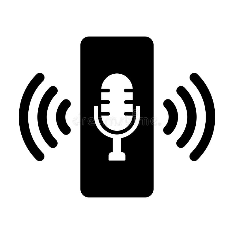 Voice Commands Icon stock vector. Illustration of sign - 265071478