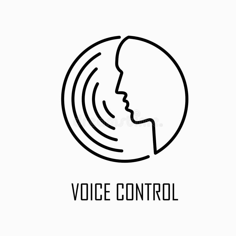 Voice Control Linear Icon. Modern Outline Voice Control Logo Con Stock ...