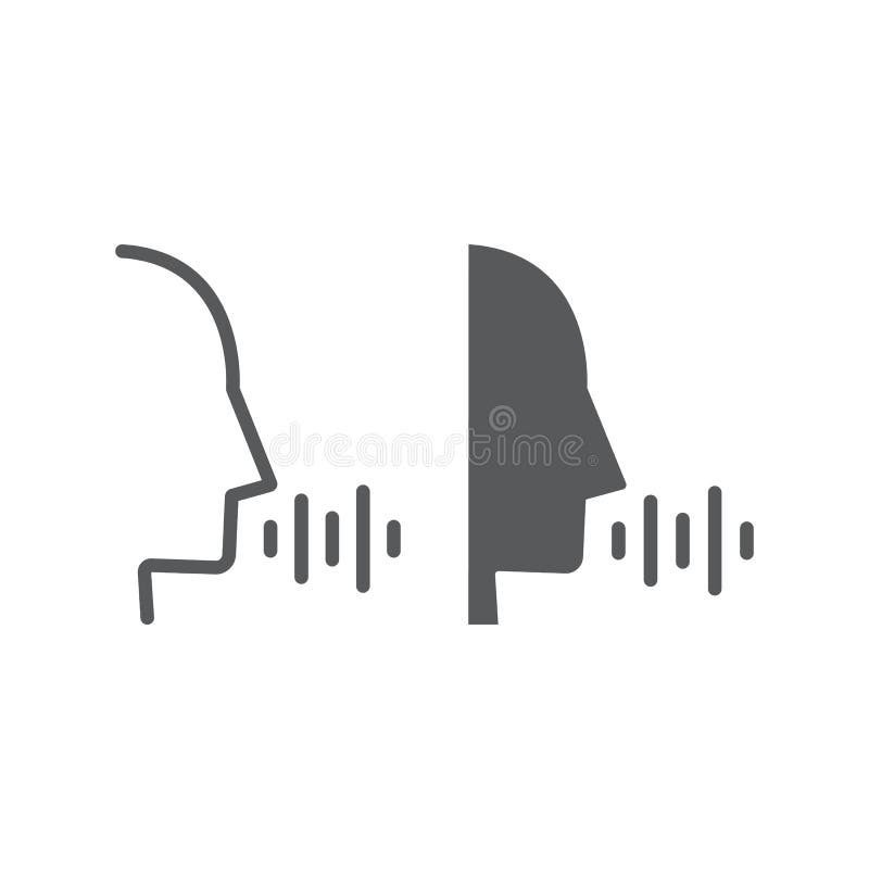Black White Icon Voice Command Control Stock Illustrations – 360 Black ...