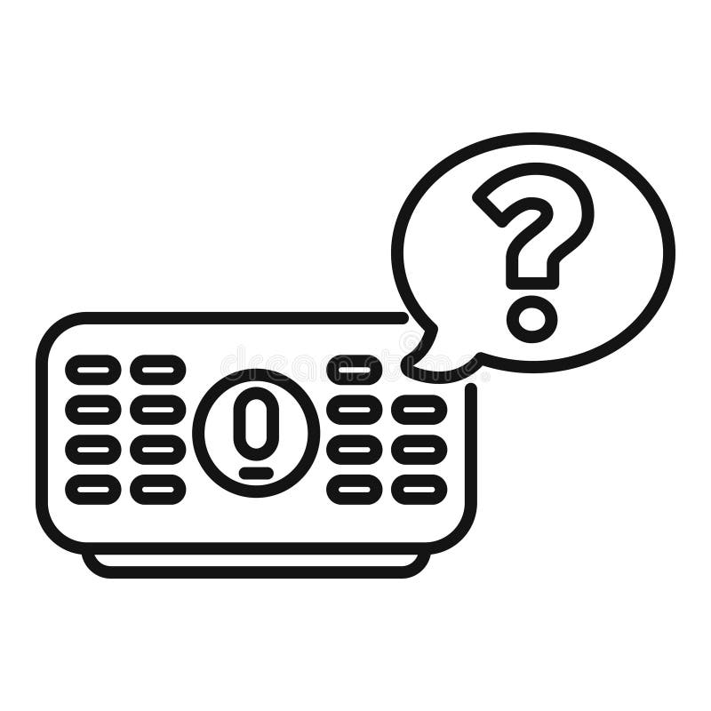 Voice Control Panel Having a Question Icon in a Speech Bubble Stock ...