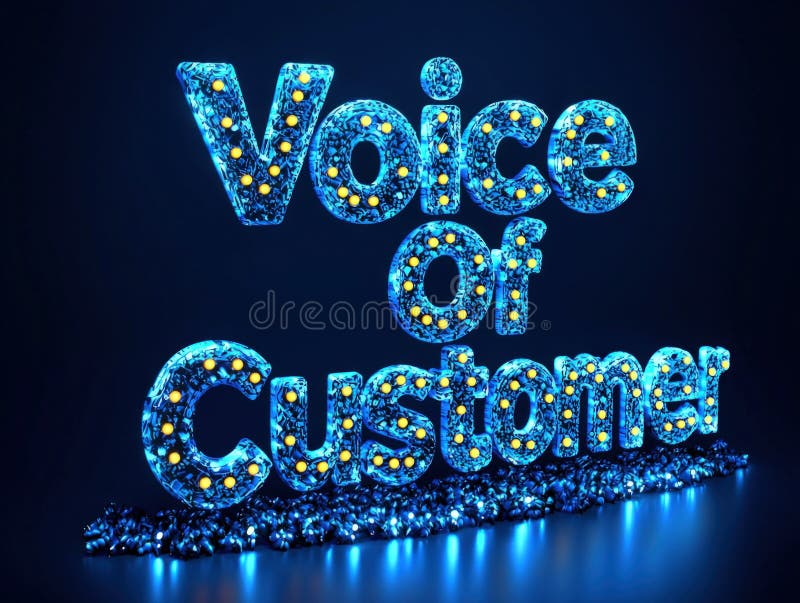 Voice of Customer Typography Text Stock Image - Image of modern ...