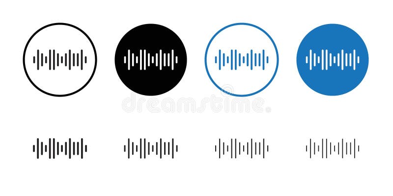 Voice Icon Isolated Flat Vector in Outline Stock Vector - Illustration ...