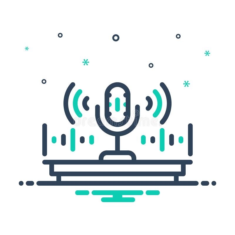 Mix Icon for Voice, Sound and Volume Stock Vector - Illustration of ...